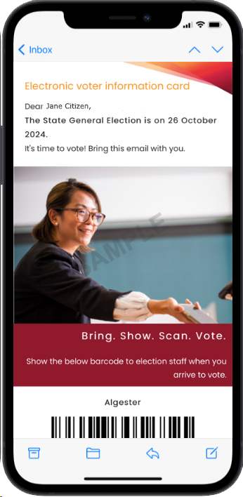 Voter information card | Electoral Commission of Queensland
